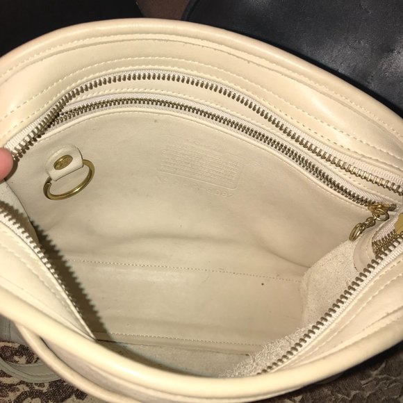 Coach | Bags | Coach Cream Leather Bag Vintage 99s | Poshmark